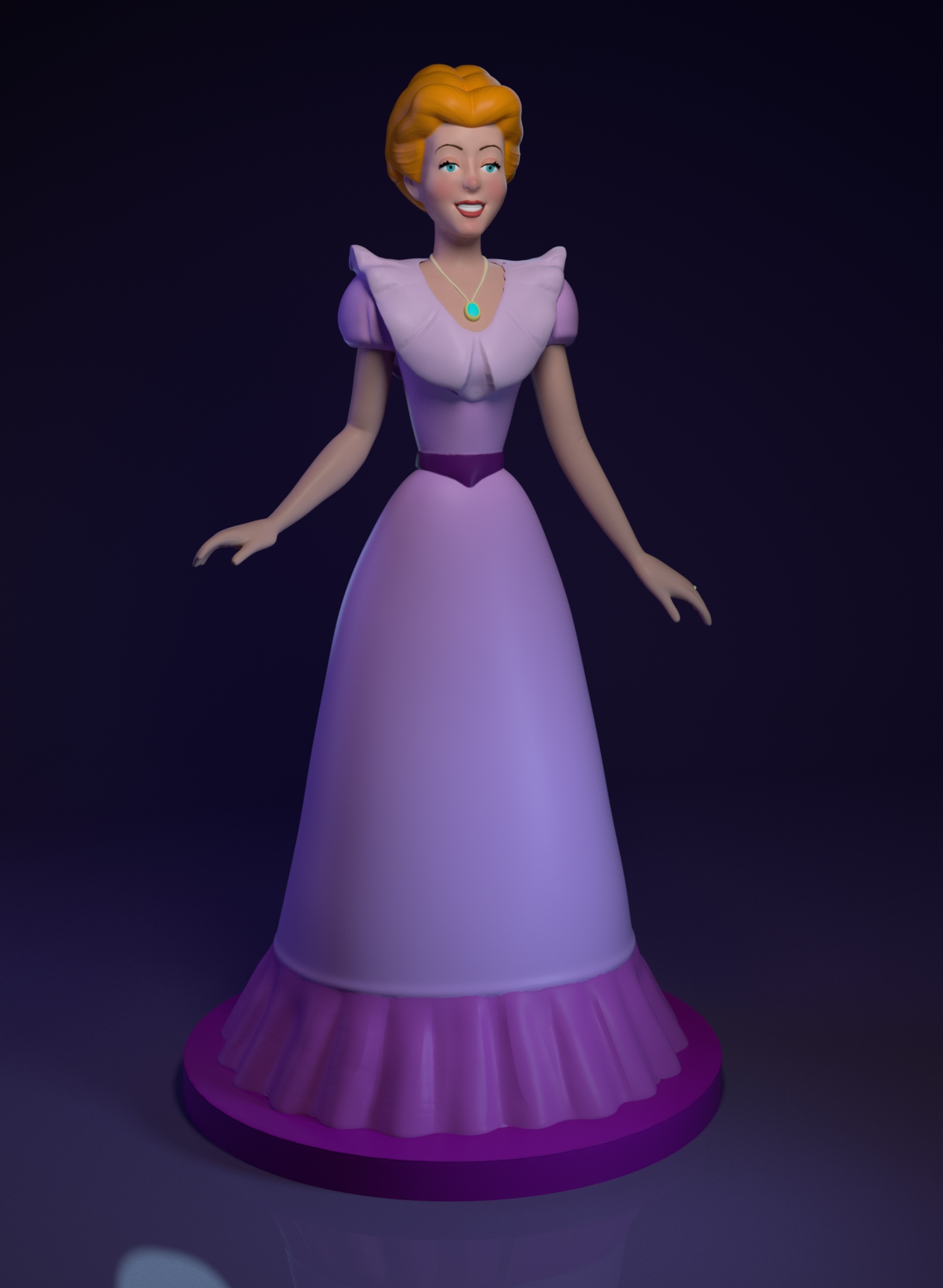 🎨 Mrs. Darling - Peter Pan・ 3D File for ・Cults