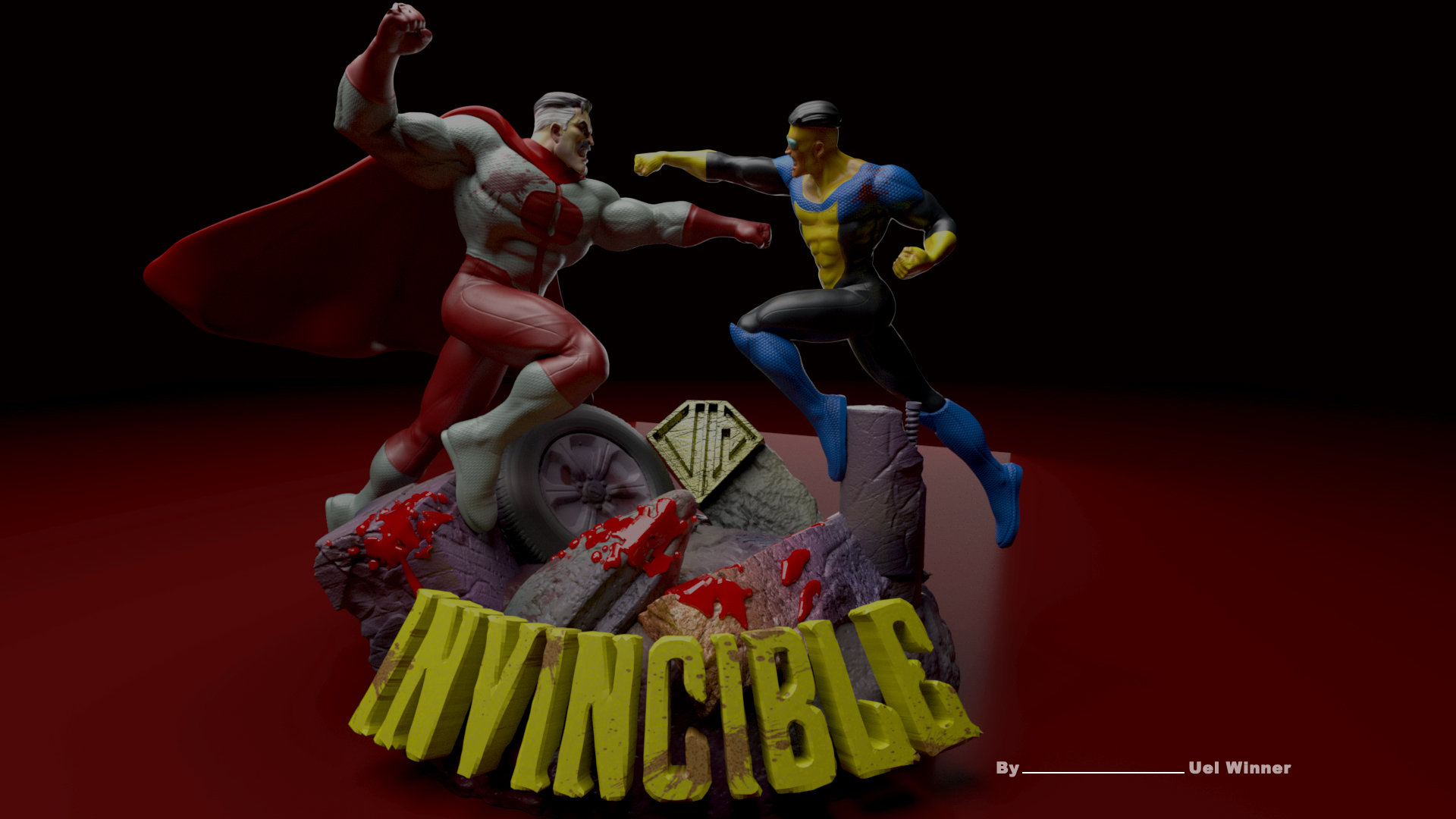 Archivo 3D Invencible Vs Omni-Man 33 Cm 🎨 ・Plan imprimible en 3D para ...