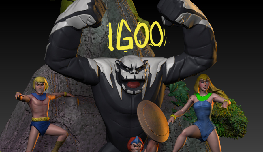 3D file THE HERCULOIDS - Epic Diorama 👾 ・3D printing design to download ...