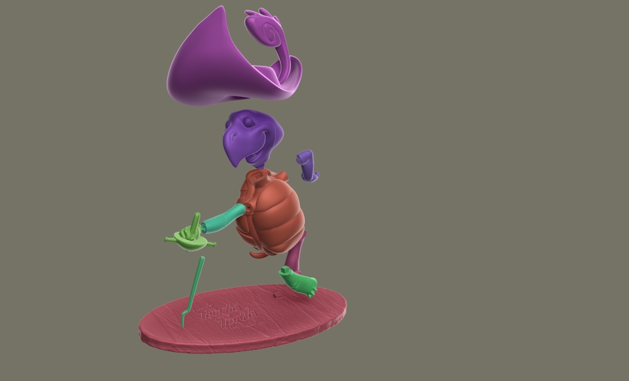 🐢 Touche Turtle - 15 Cm・ 3D file for ・Cults