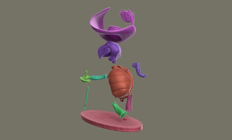 🐢 Touche Turtle - 15 Cm・ 3D file for ・Cults