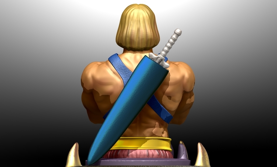 3D file He-Man-Bust-25cm 🗿 ・3D printer design to download・Cults