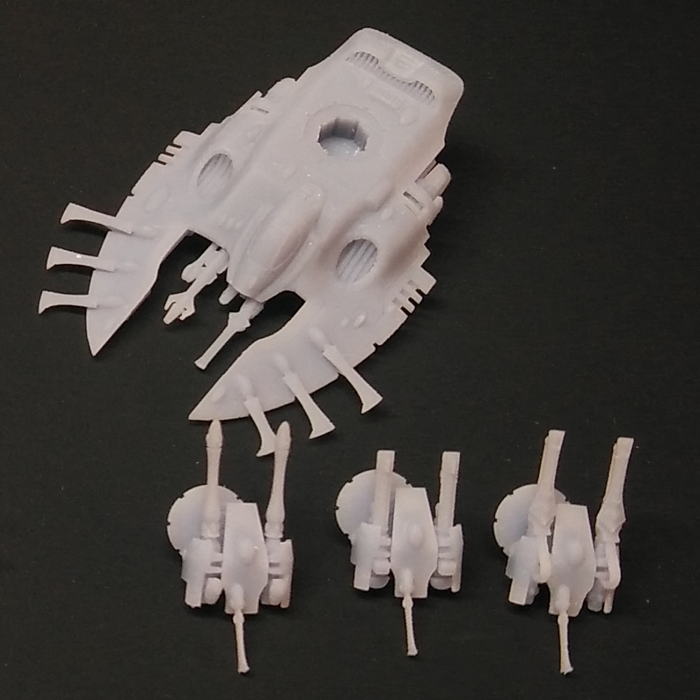 3D print Tiny Space Elves - Transport Hover Tank • made with Anycubic ...