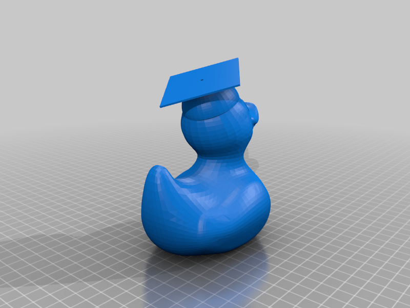 🎓 Graduation Rubber Duck・Free 3D File for ・Cults