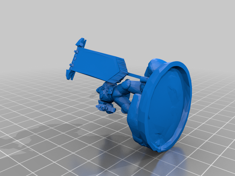 Free STL file Hero Base with the Bearer of Banners ⚔ ・3D printing model ...
