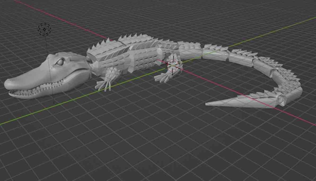 🐊 Alligator Articulated・Free 3D File for ・Cults