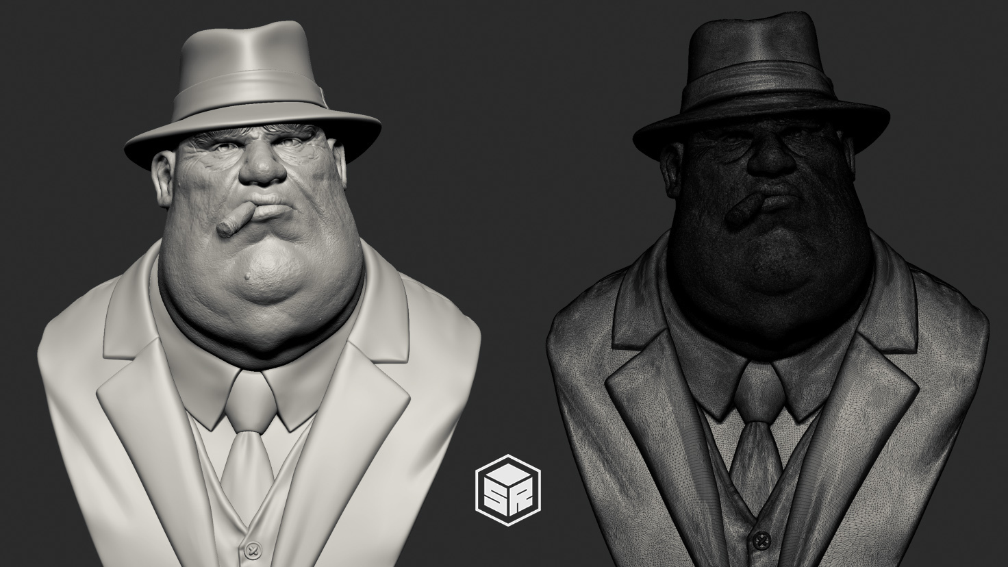 🚬 Mafia Boss Variation A・ 3D File for ・Cults