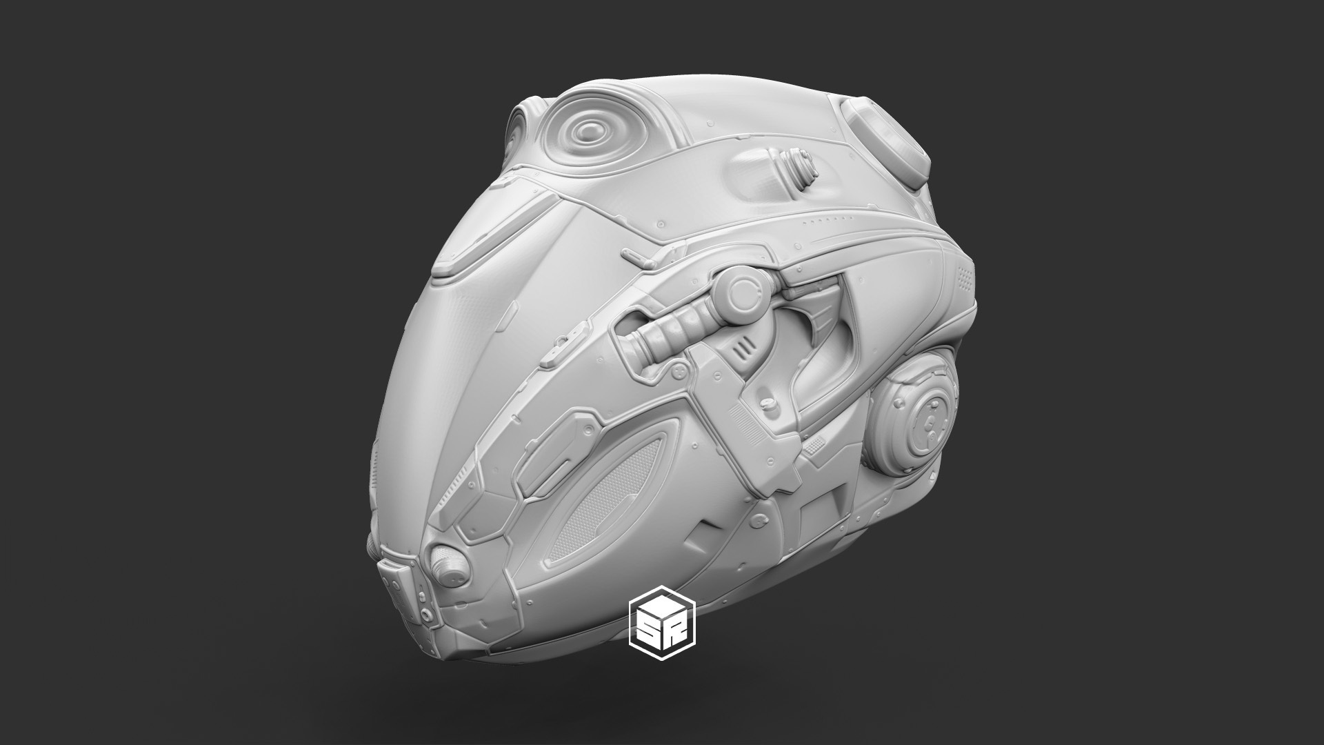 3D file Sci-Fi Helmet 🪖 ・Template to download and 3D print・Cults