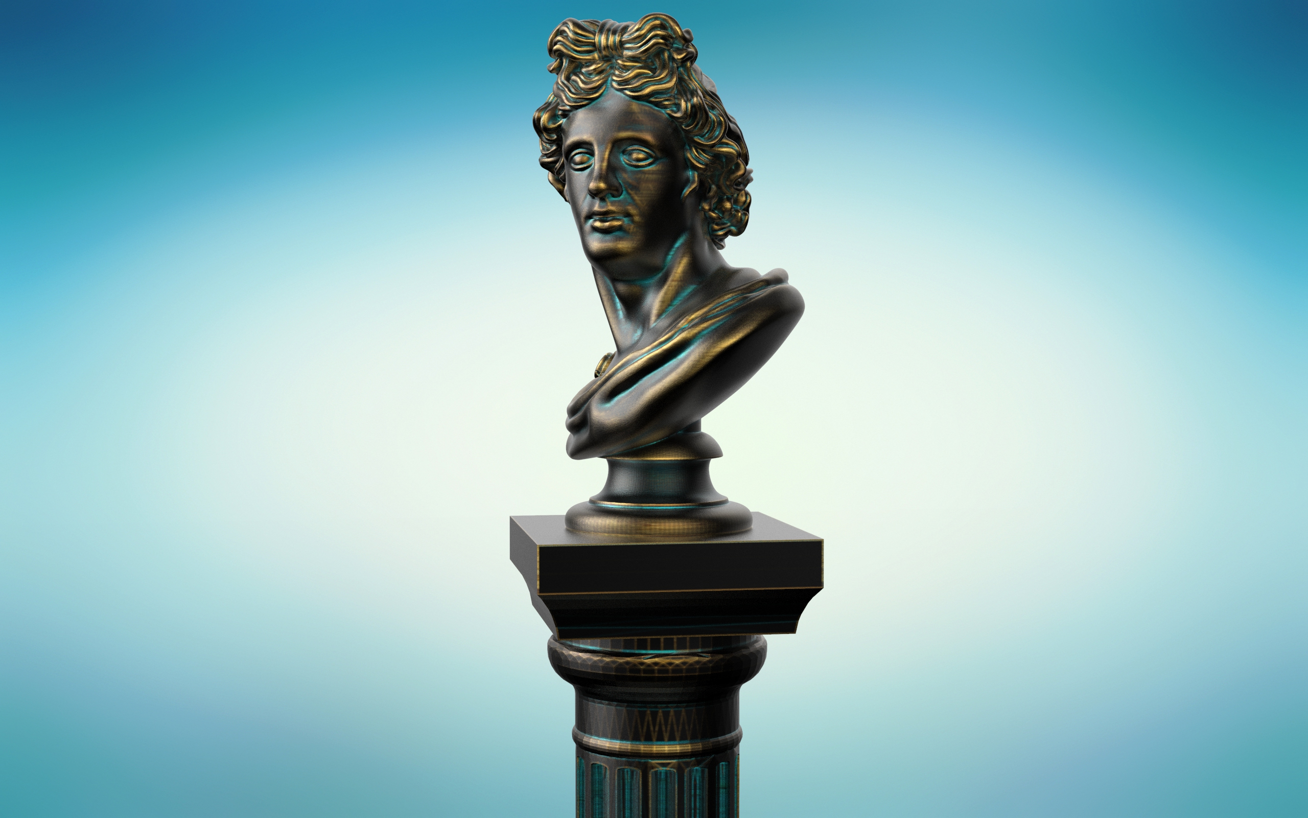 👤 Bust of the Apollo Belvedere・Free STL File for ・Cults