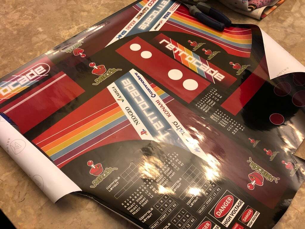 Распечатать в 3D работу Retrocade - Desktop Arcade Machine + RetroPie・Cults