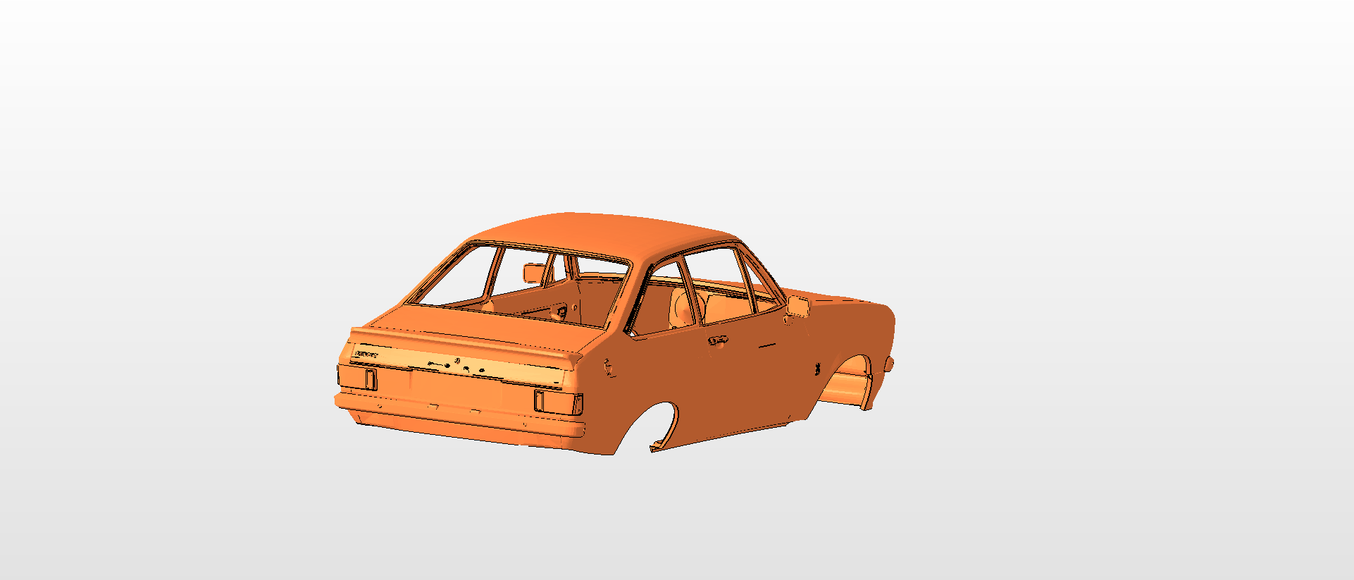 🚙 ford escort mk2 BODY SHELL FOR 1:10 RC CAR STL FOR 3D PRINTING・ STL ...