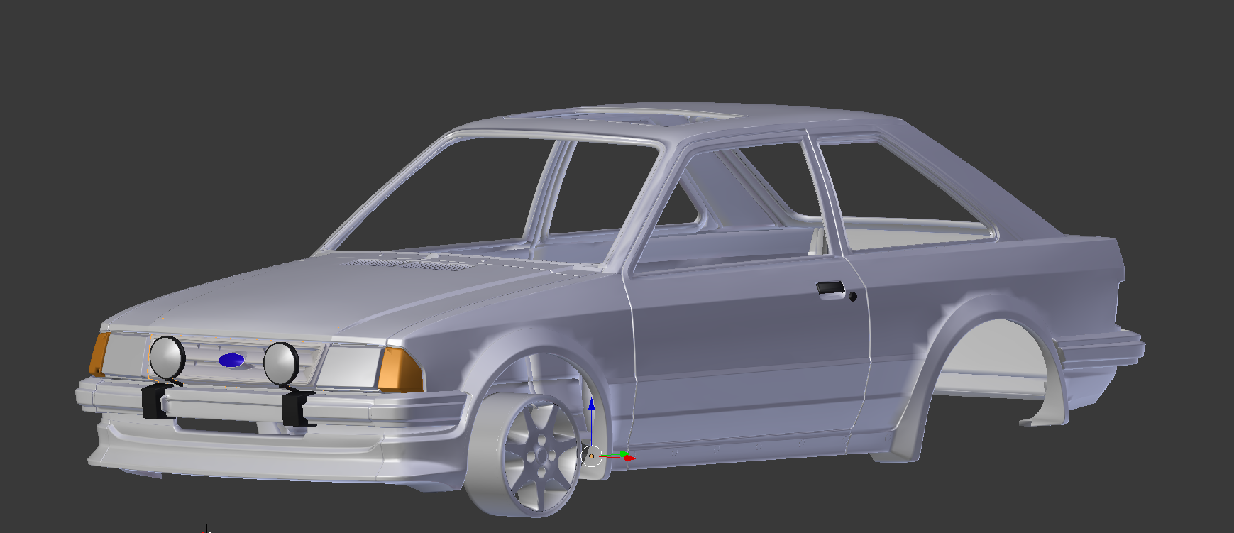 🚙 ford escort rs turbo series 1 body shell for 1:10 rc car stl for 3d ...