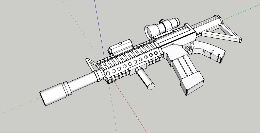 Free 3D file FORTNITE - Thermal Scoped Assault Rifle / Fusil d'assaut à ...