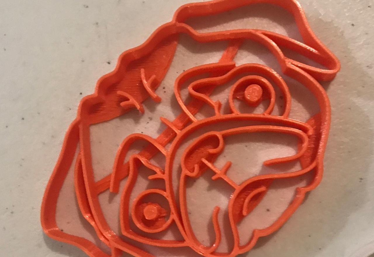 STL file PUG Cutter Cutter 🐶 ・3D print design to download・Cults
