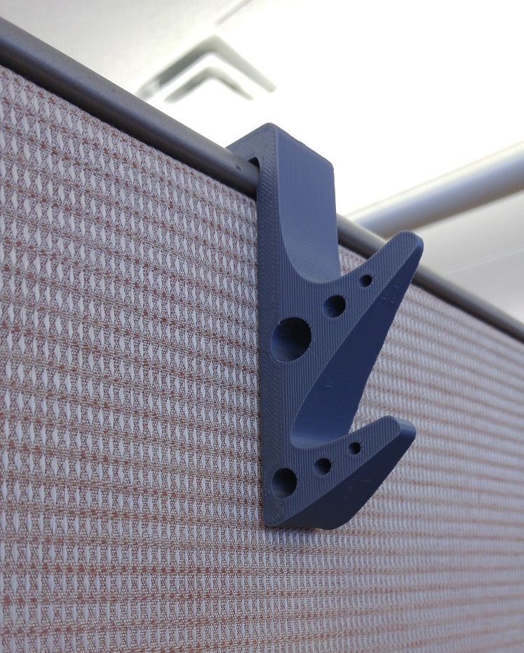 🧥 Cubicle coat hanger・Free STL File for ・Cults