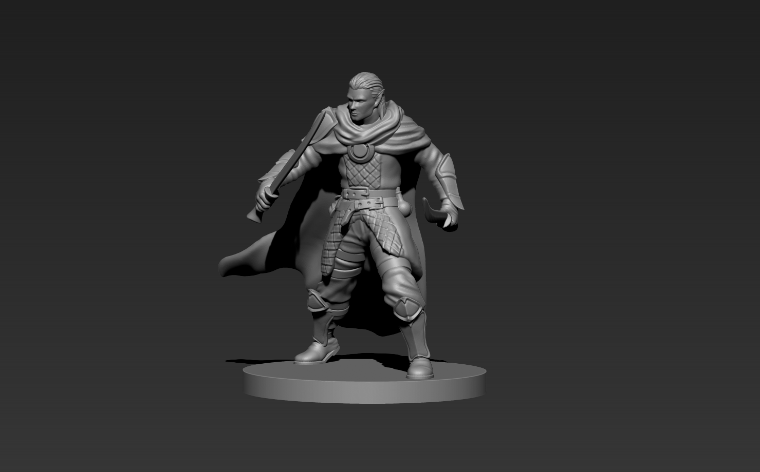 STL file Elf Rogue Miniature 🧝 ・3D printable design to download・Cults
