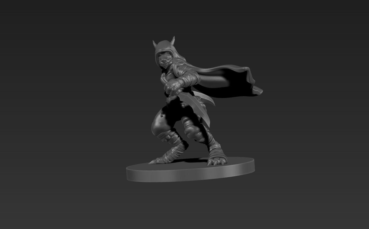 🎲 Kobold Rogue Miniature・ STL File for ・Cults