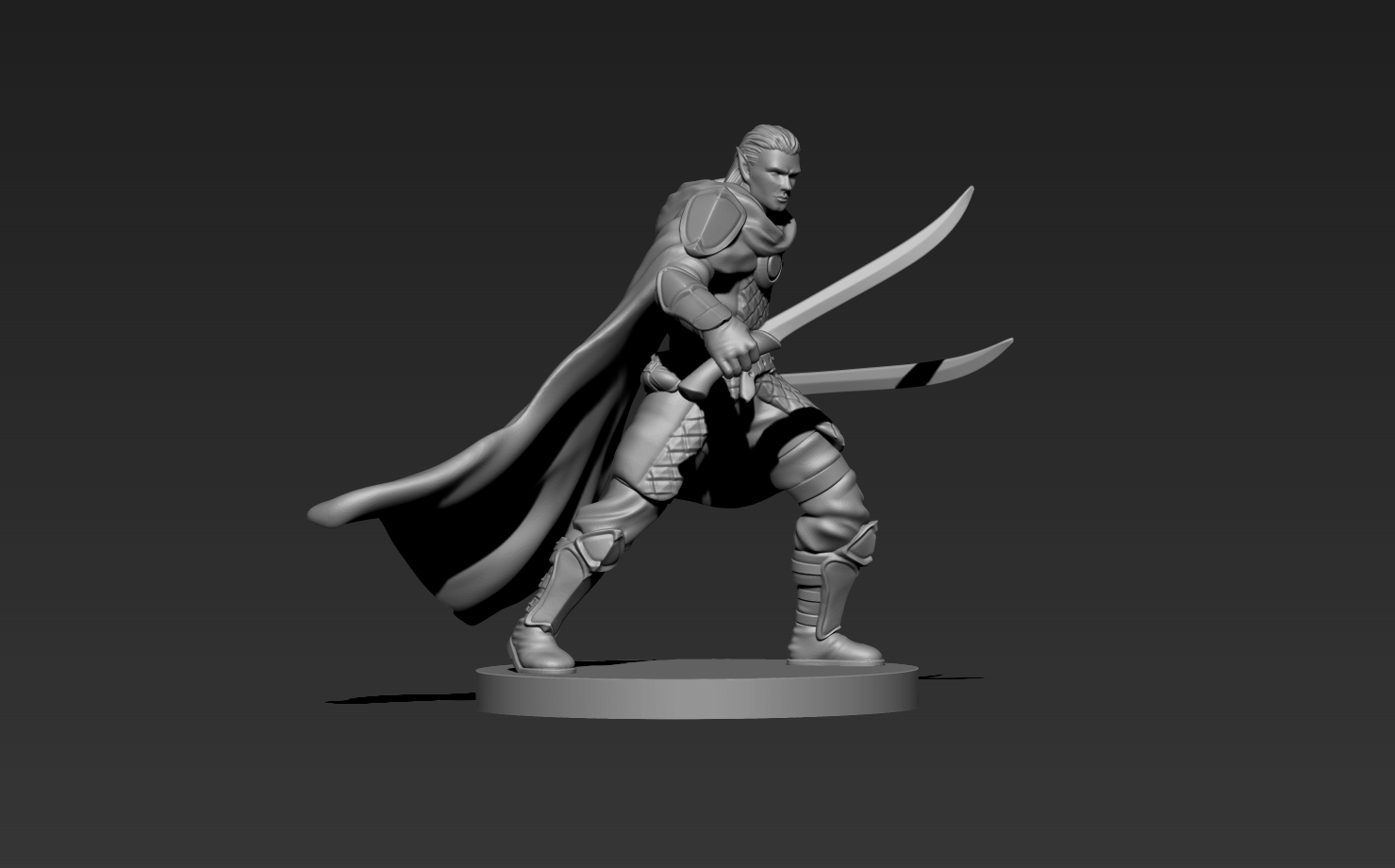 🧝 Elf Rogue Miniature・ STL File for ・Cults