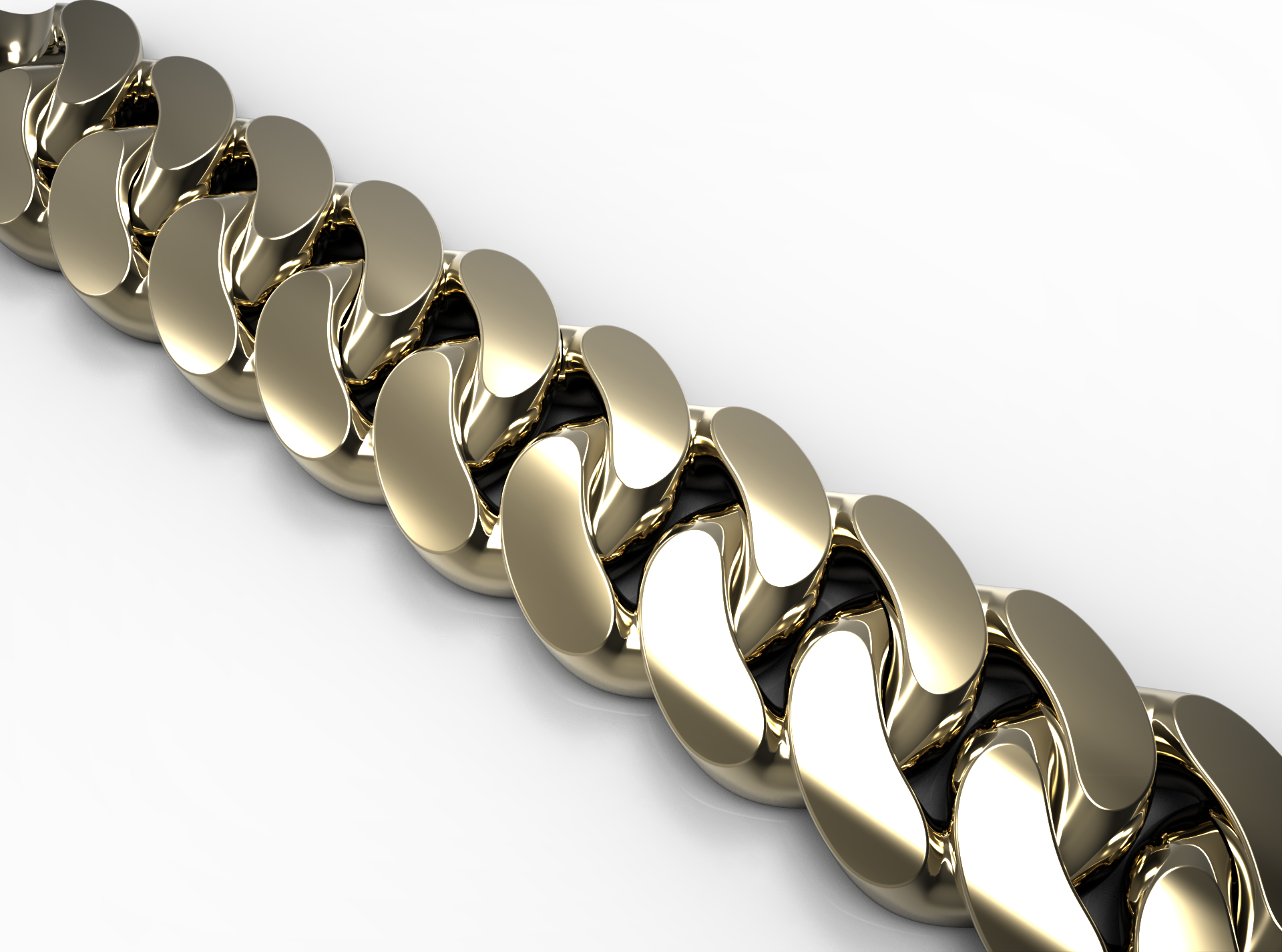 3D file Cuban link Almond Style to download 🔗 ・3D printable model to ...