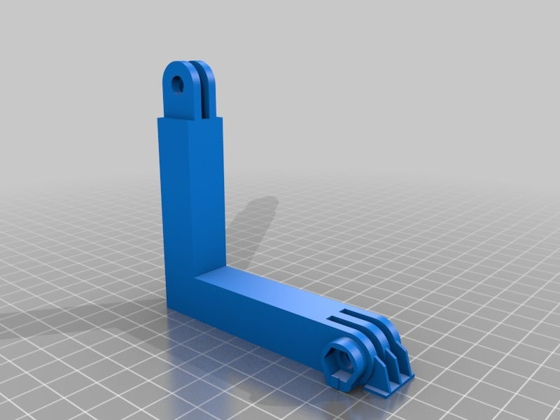 Free STL file GoPro Action Camera Extension pieces (short, long, bent ...