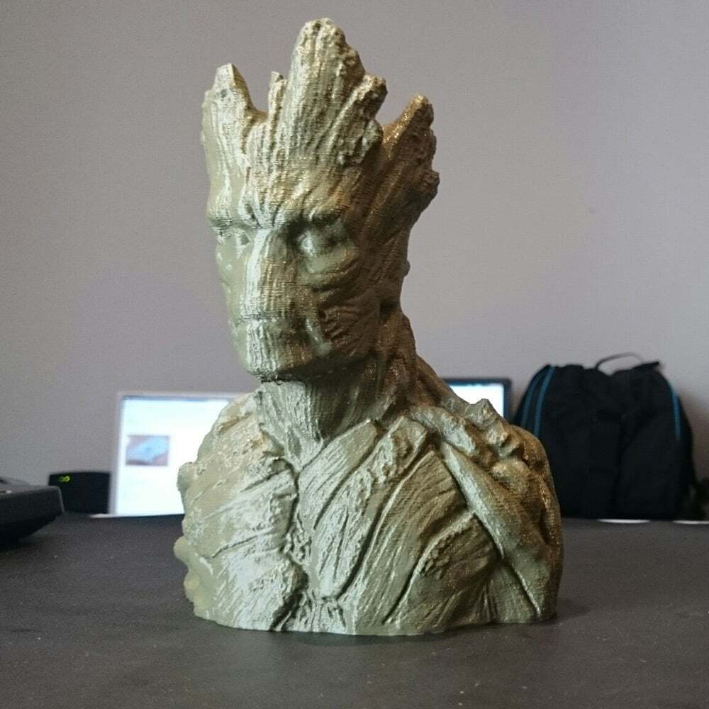 3D printing Groot Bust Sculpture・Cults