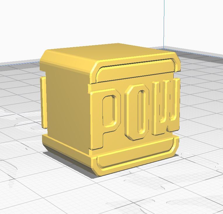 🎲 POW block mario kart・Free STL File for ・Cults