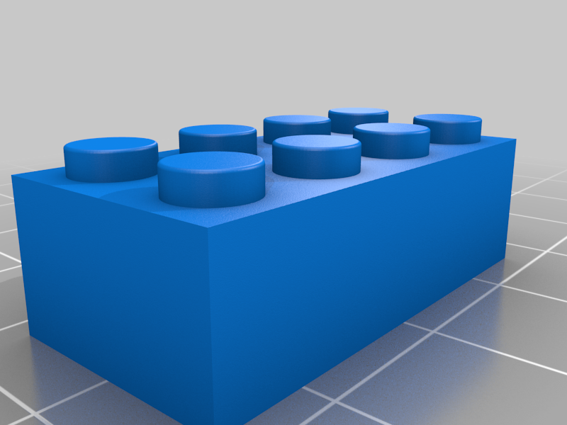 Free 3D file 2 x 4 Lego Brick 🧱 ・Object to download and to 3D print・Cults