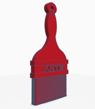 STL file Art brush 🎨 ・Model to download and 3D print・Cults