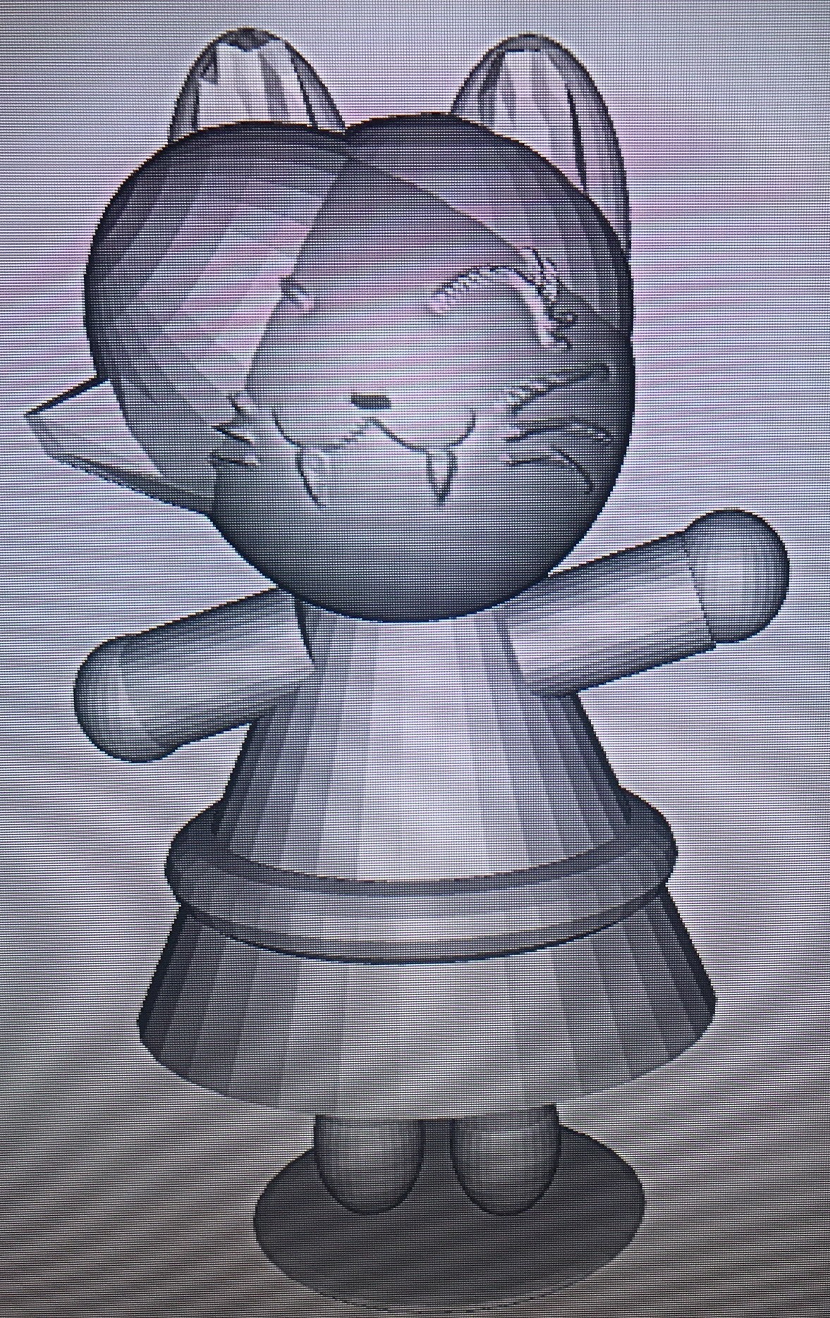 STL file Furry Friends Anime Kitty 🐱 ・3D printable model to download・Cults