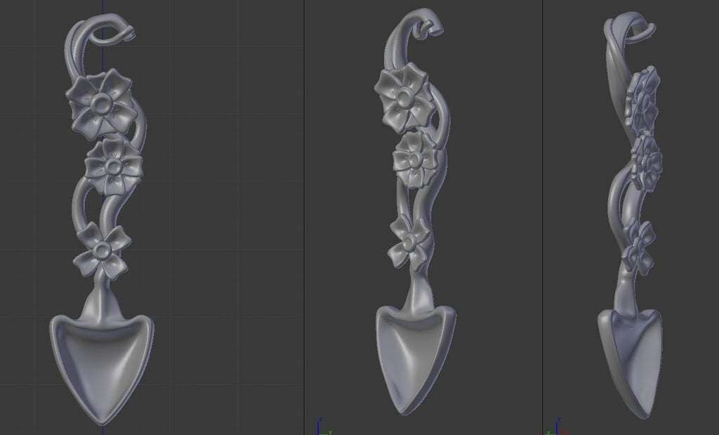 🎨 Flower_Spoon・Free STL File for ・Cults