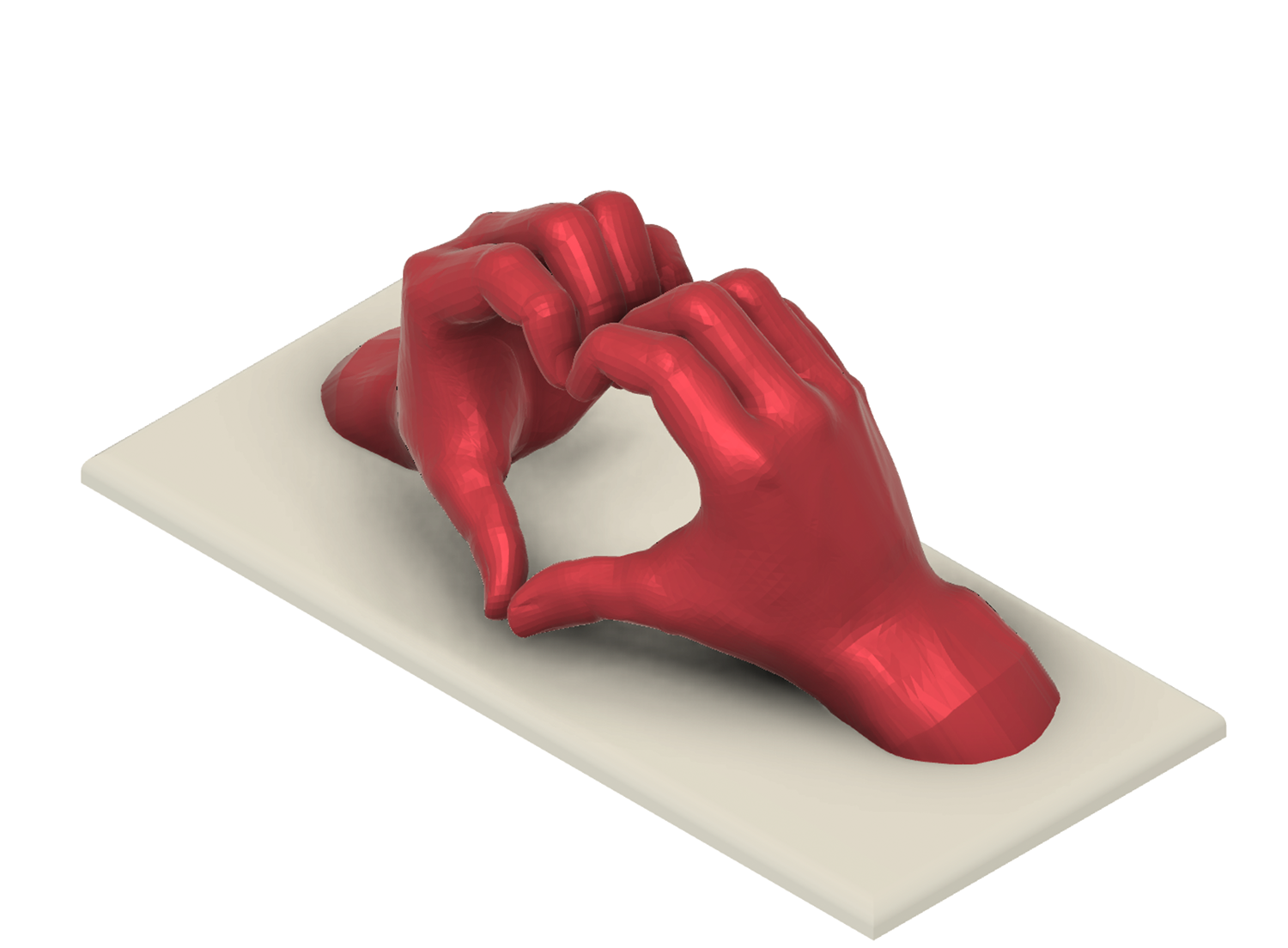🤲 Hands Heart - Love Sign・ STL File for 3D printing・Cults