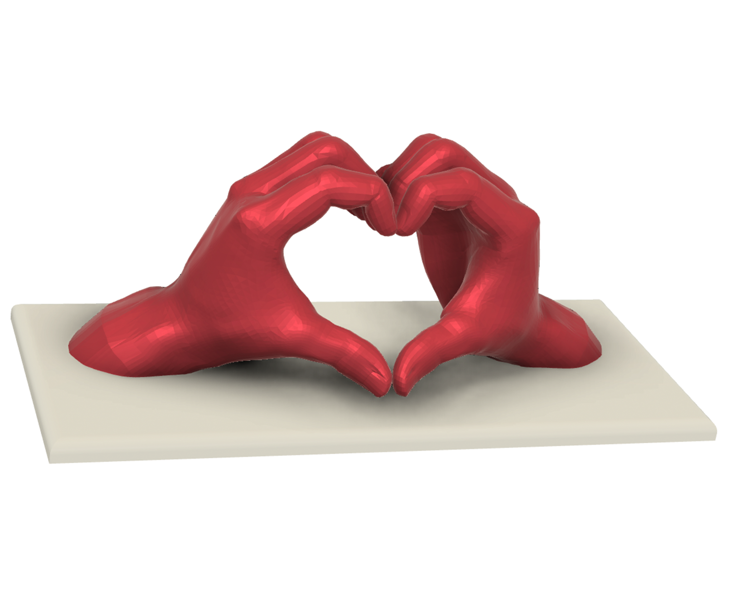 🤲 Hands Heart - Love Sign・ STL File for 3D printing・Cults