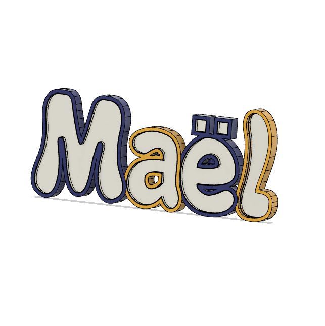 STL file LAMP LUMINOUS NAME MAEL 🔦 ・Template to download and 3D print・Cults