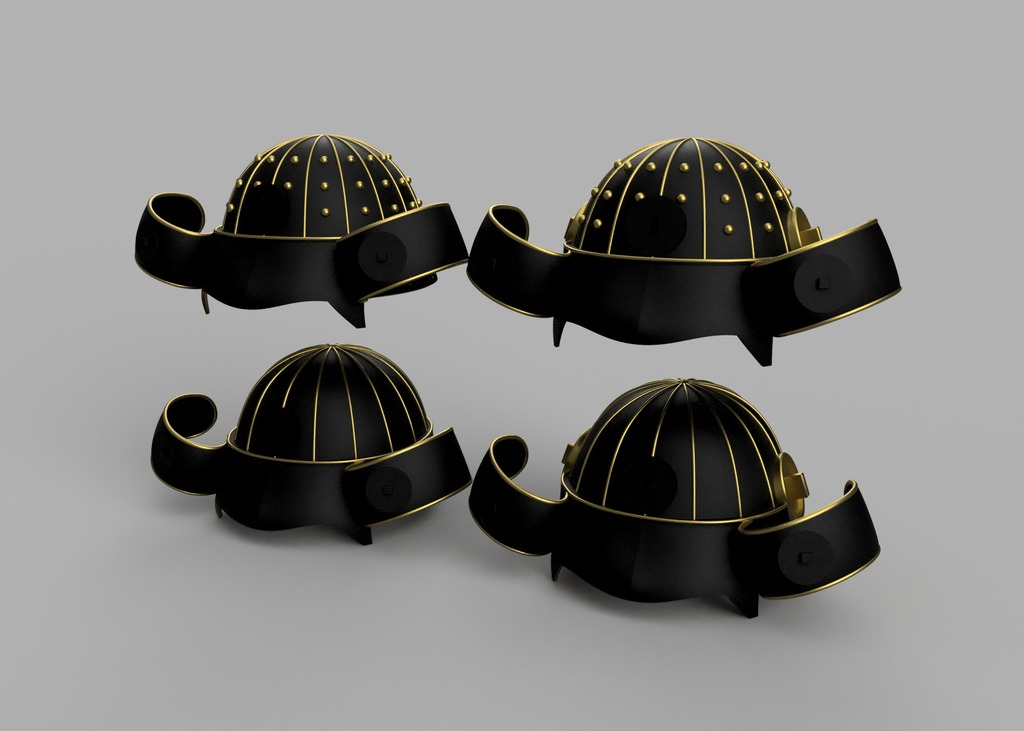 STL file Customizable Samurai Helmet 🗡️・3D printable design to download ...