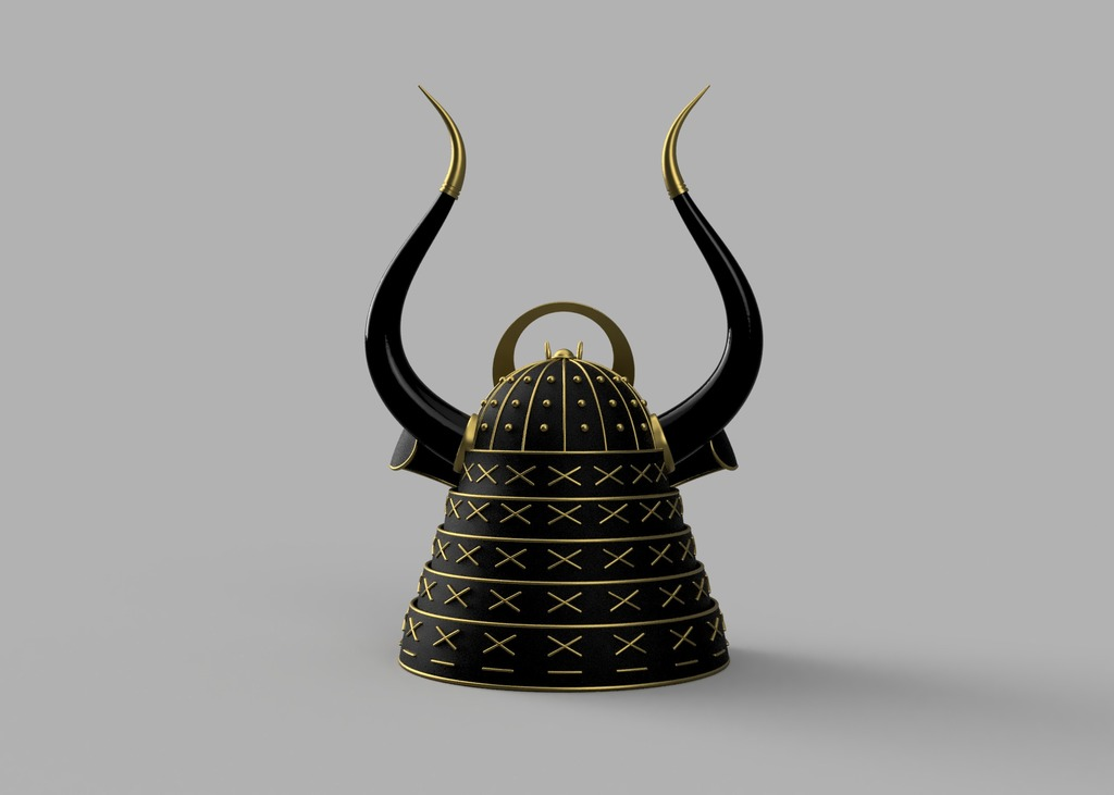 STL file Customizable Samurai Helmet 🗡️ ・3D printable design to ...