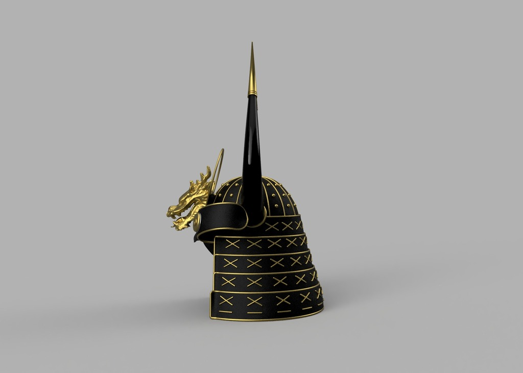 STL file Customizable Samurai Helmet 🗡️ ・3D printable design to ...