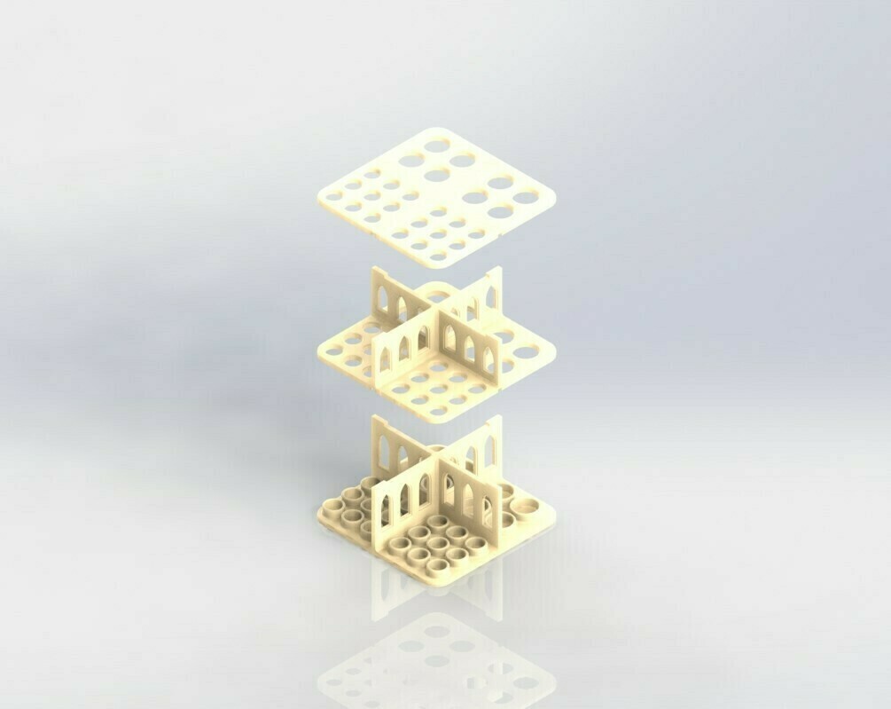 STL file Modular Brush Pen Pencil Holder 🖊️・3D printer design to ...