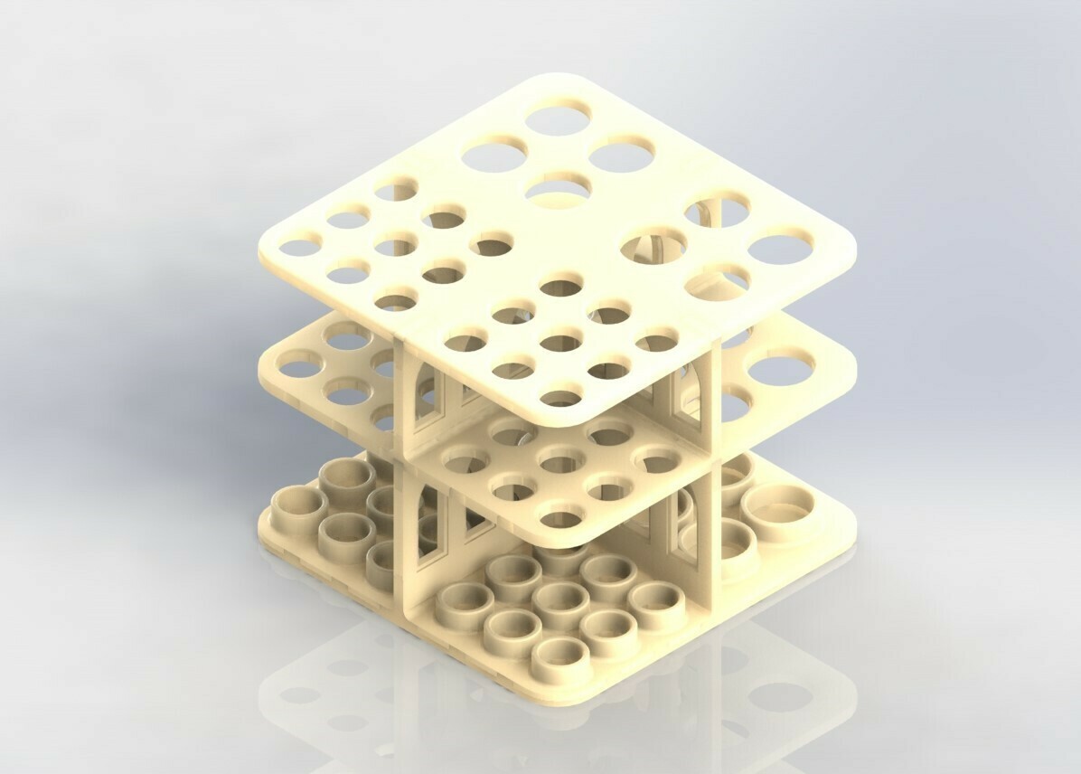 STL file Modular Brush Pen Pencil Holder 🖊️・3D printer design to ...