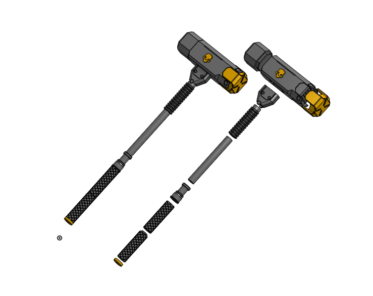 🔨 CQC-20 Breaching Hammer・Free 3D File for ・Cults