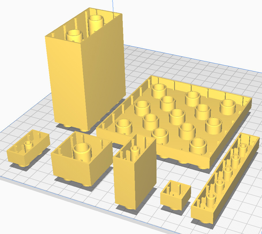 🧱 Big pack of 104 blocks compatible with LEGO DUPLO.・ 3D File for ・Cults