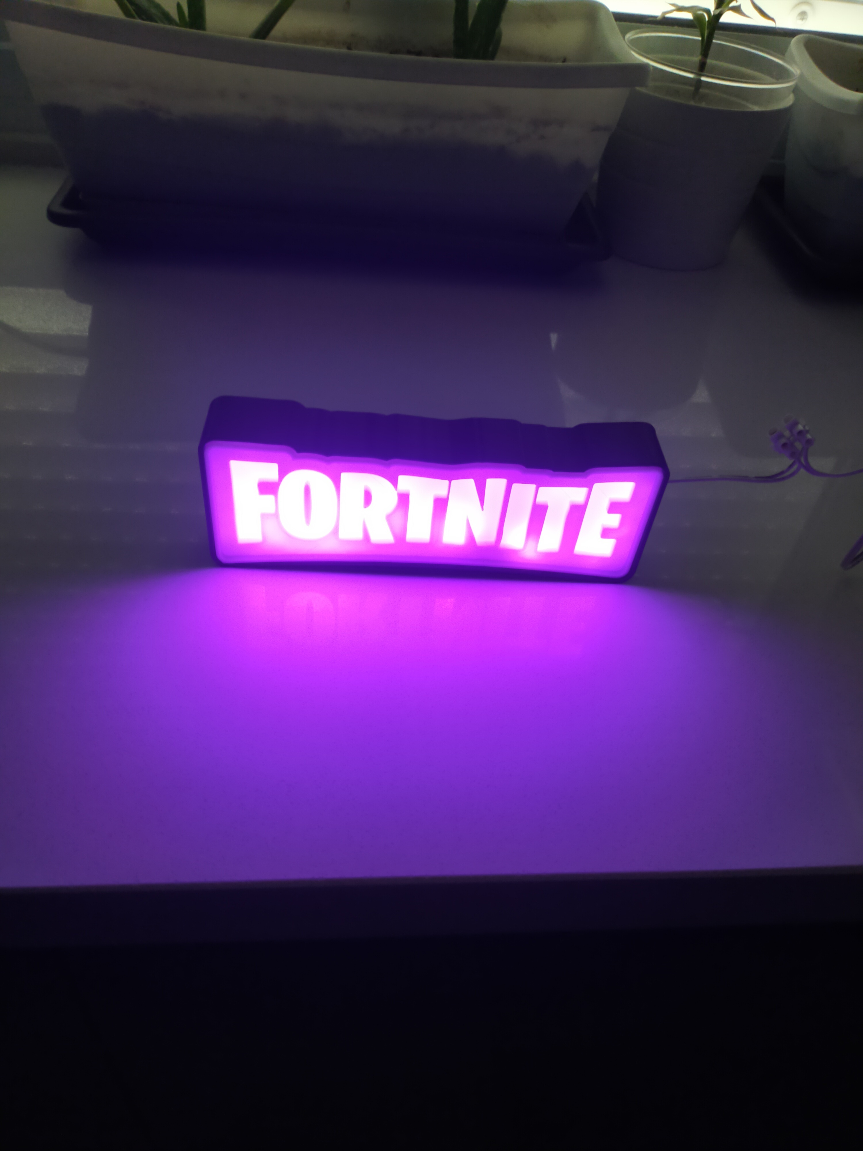 STL file FORTNITE ILLUMINATED SIGN 👽 ・Model to download and 3D print・Cults