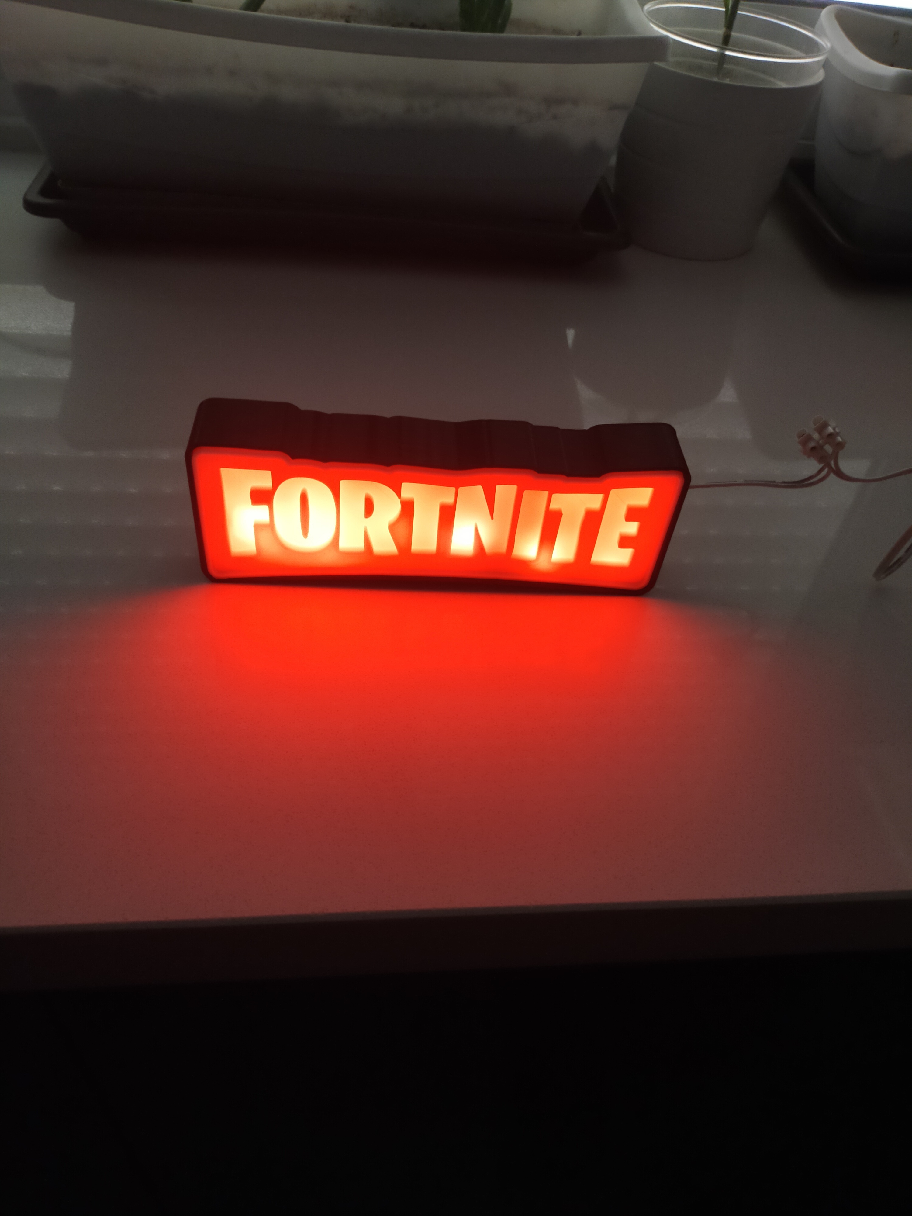 STL file FORTNITE ILLUMINATED SIGN 👽 ・Model to download and 3D print・Cults
