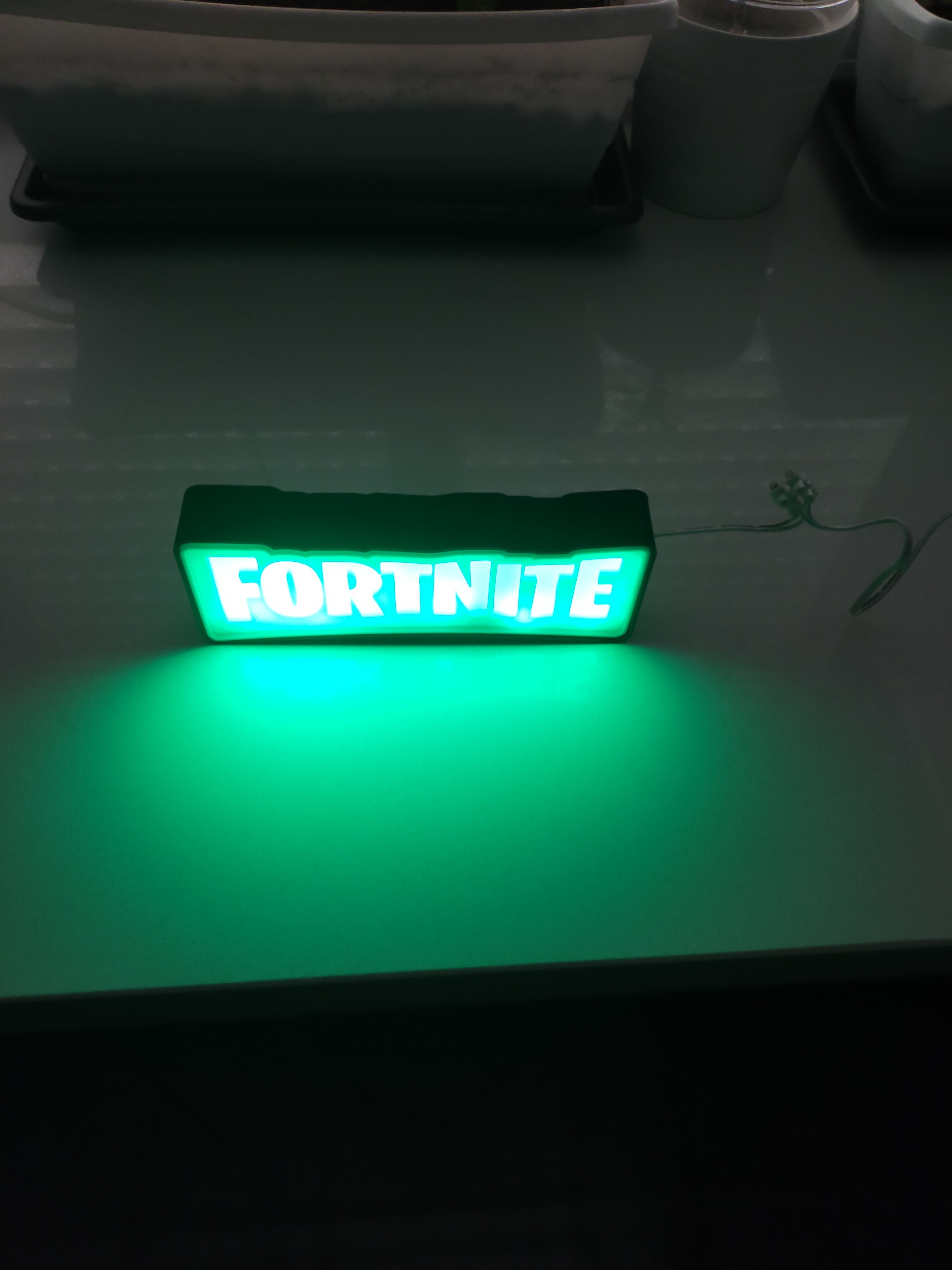 STL file FORTNITE ILLUMINATED SIGN 👽 ・Model to download and 3D print・Cults