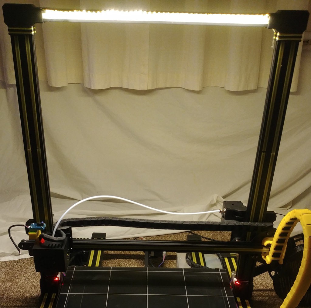🔧 2020 Extrusion V-Slot LED Light System・Free 3D File for ・Cults