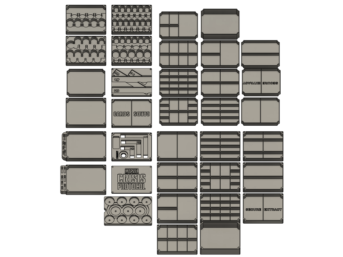 🎲 MCP Mini Tray System・ STL File for ・Cults