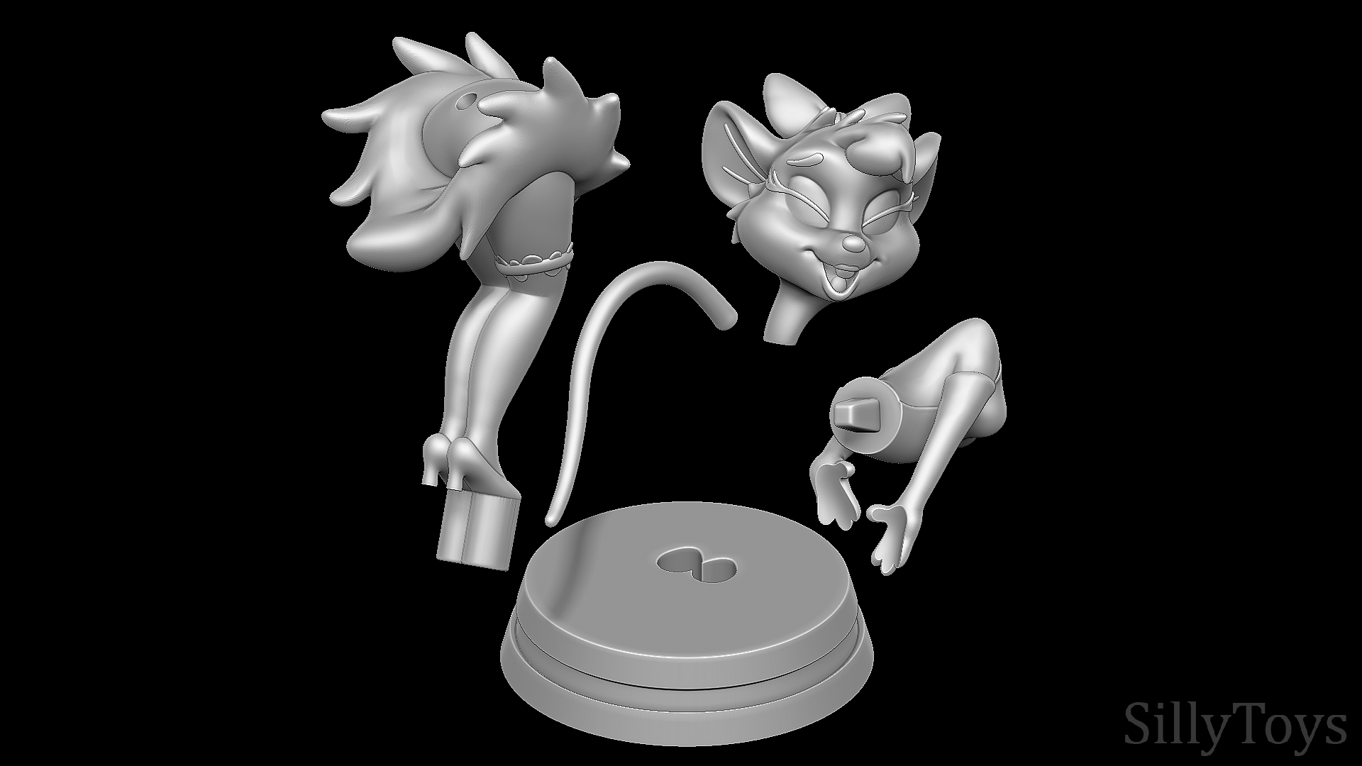 🐁 Miss Kitty Mouse - The Great Mouse Detective・ 3D File for 3D printing ...