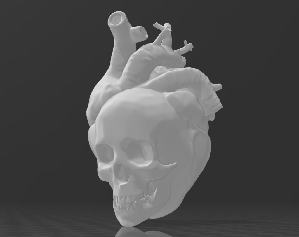 💜 Human heart・Free 3D File for ・Cults