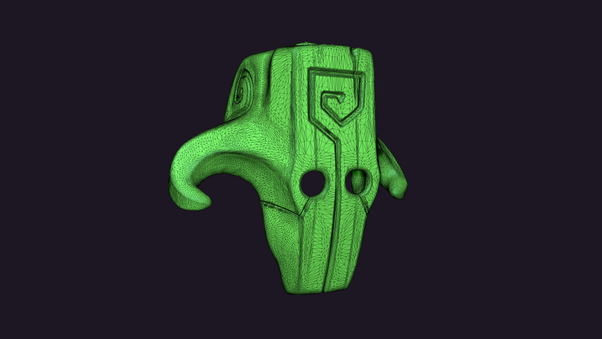 STL file Juggernaut Mask - Dota 02 - Keychain 🗝️ ・Model to download and ...