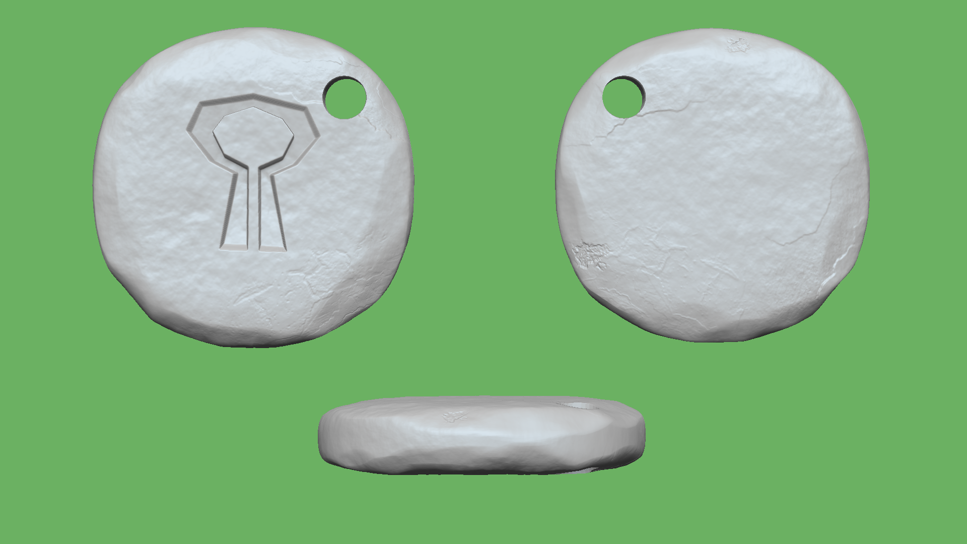 STL file Nature Rune - Runescape - STL Keychain 🗝️・3D printing template ...