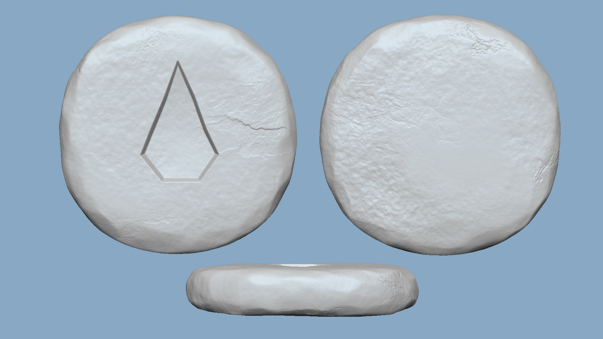 STL file Water Rune - Runescape - STL Keychain 🚰 ・3D print design to ...